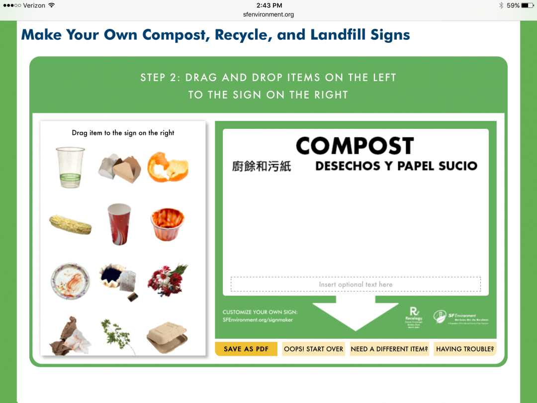 DIY Compost, Recycle, & Landfill signs | MatterofTrust.org